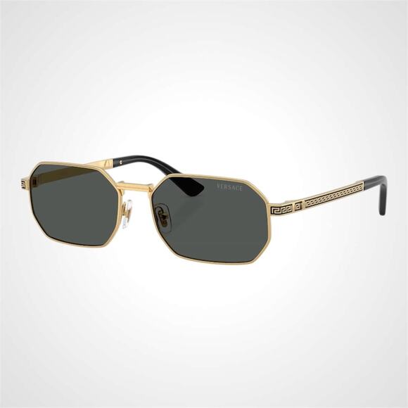 Versace | Accessories | New Versace Sunglasses Gold Metal Rectangle ...